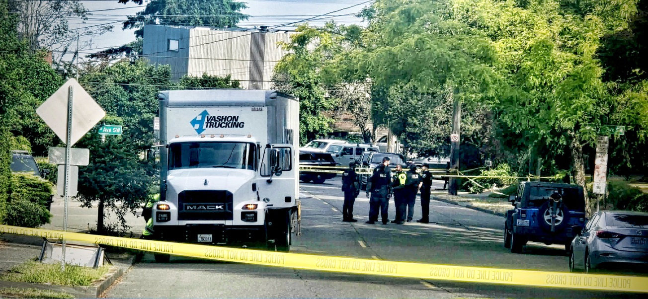 Cyclist killed in collision with truck near Fauntleroy Ferry dock ...